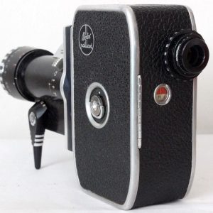 Paillard Bolex P1 8mm Movie Camera With SOM Berthiot Zoom Lens And Hand ...