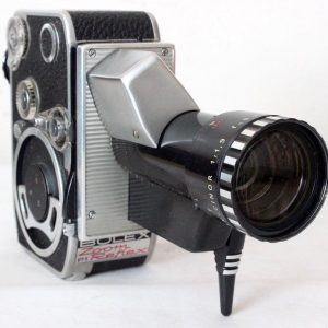 Paillard Bolex P1 8mm Movie Camera With SOM Berthiot Zoom Lens And Hand ...