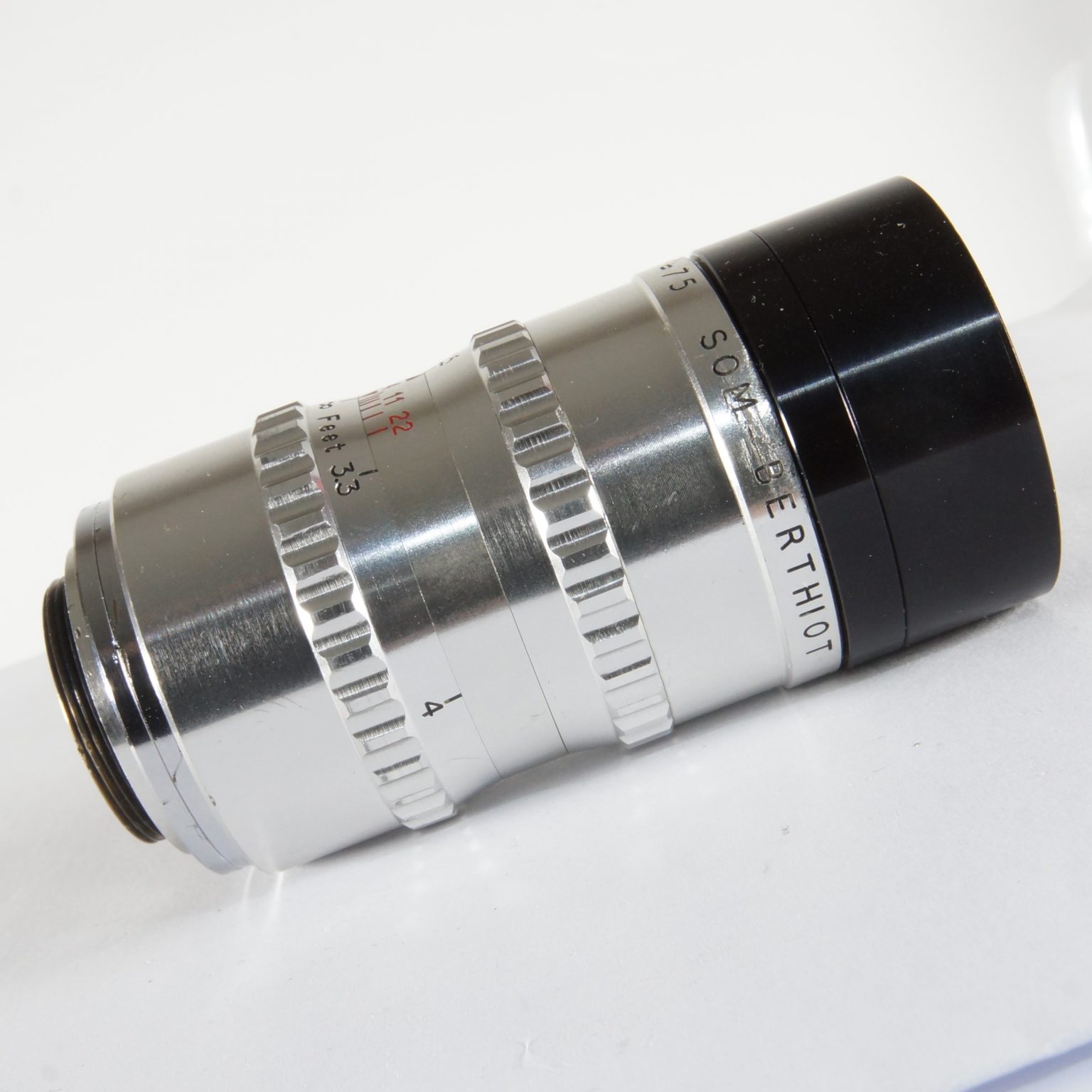 Som Berthiot 75mm Tele-Cinor C-Mount Lens For Paillard Bolex H16 Movie ...
