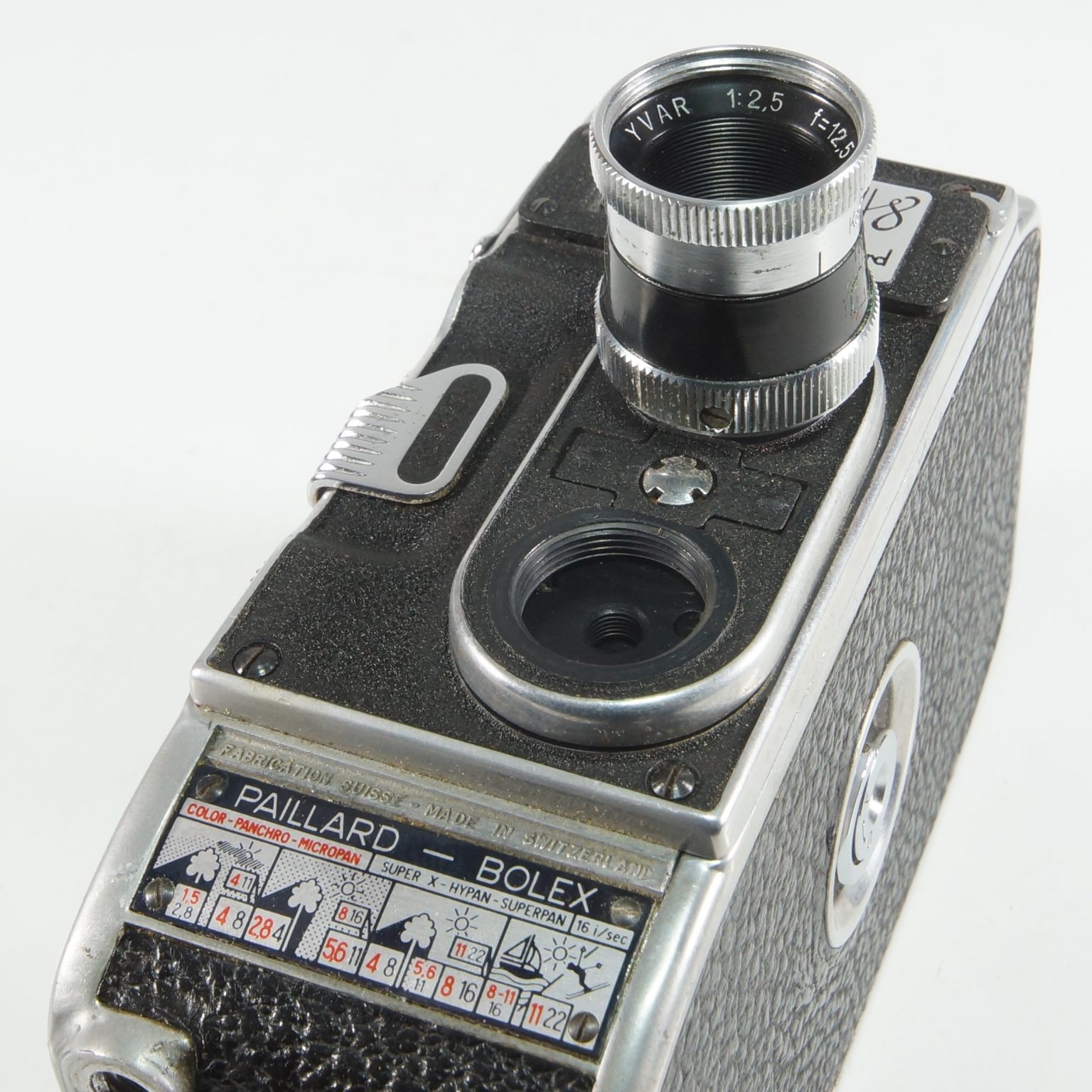 Paillard Bolex B8VS 8mm Vintage Movie Camera With f2.5 12.5mm Lens ...